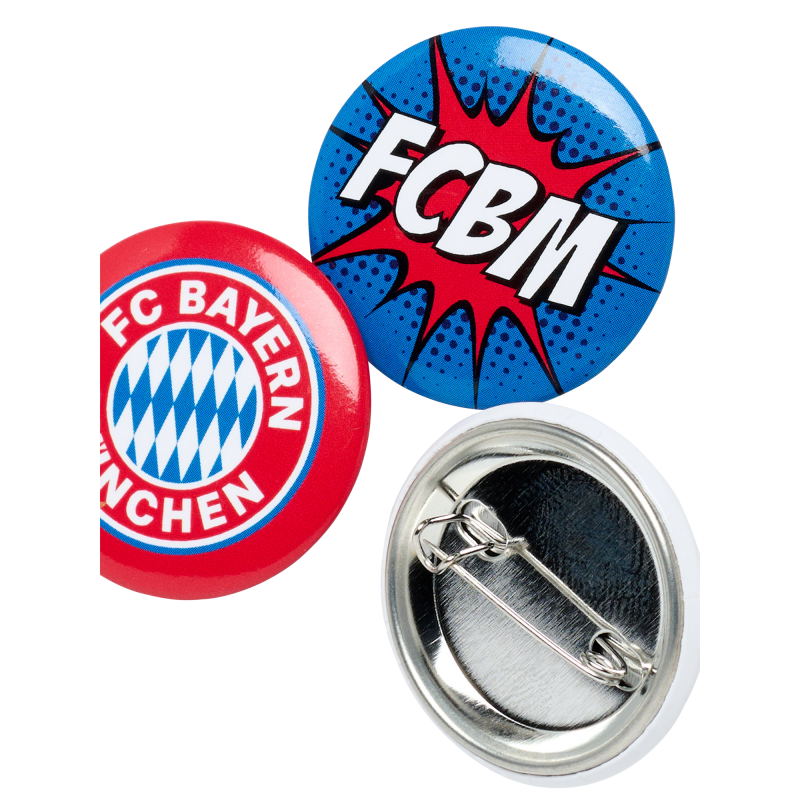 FC Bayern München Kinder Button 3er Set - Logo + Berni + FCB ...