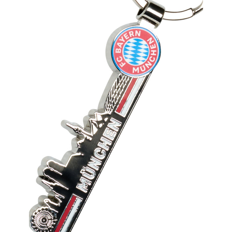 FC Bayern München Schlüsselanhänger - Skyline - Anhänger Keychains FCB ...