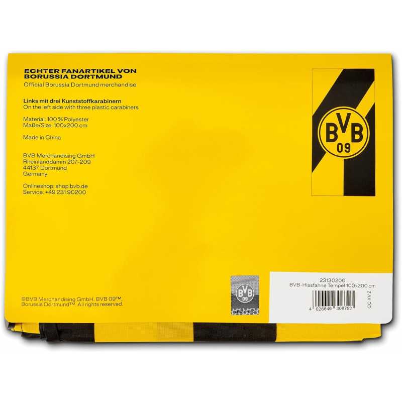 Borussia Dortmund Hissfahne - 50 Jahre Stadion - Jubiläumsedition 200 x ...